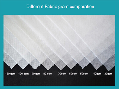 Non woven tote bags color and gram weight